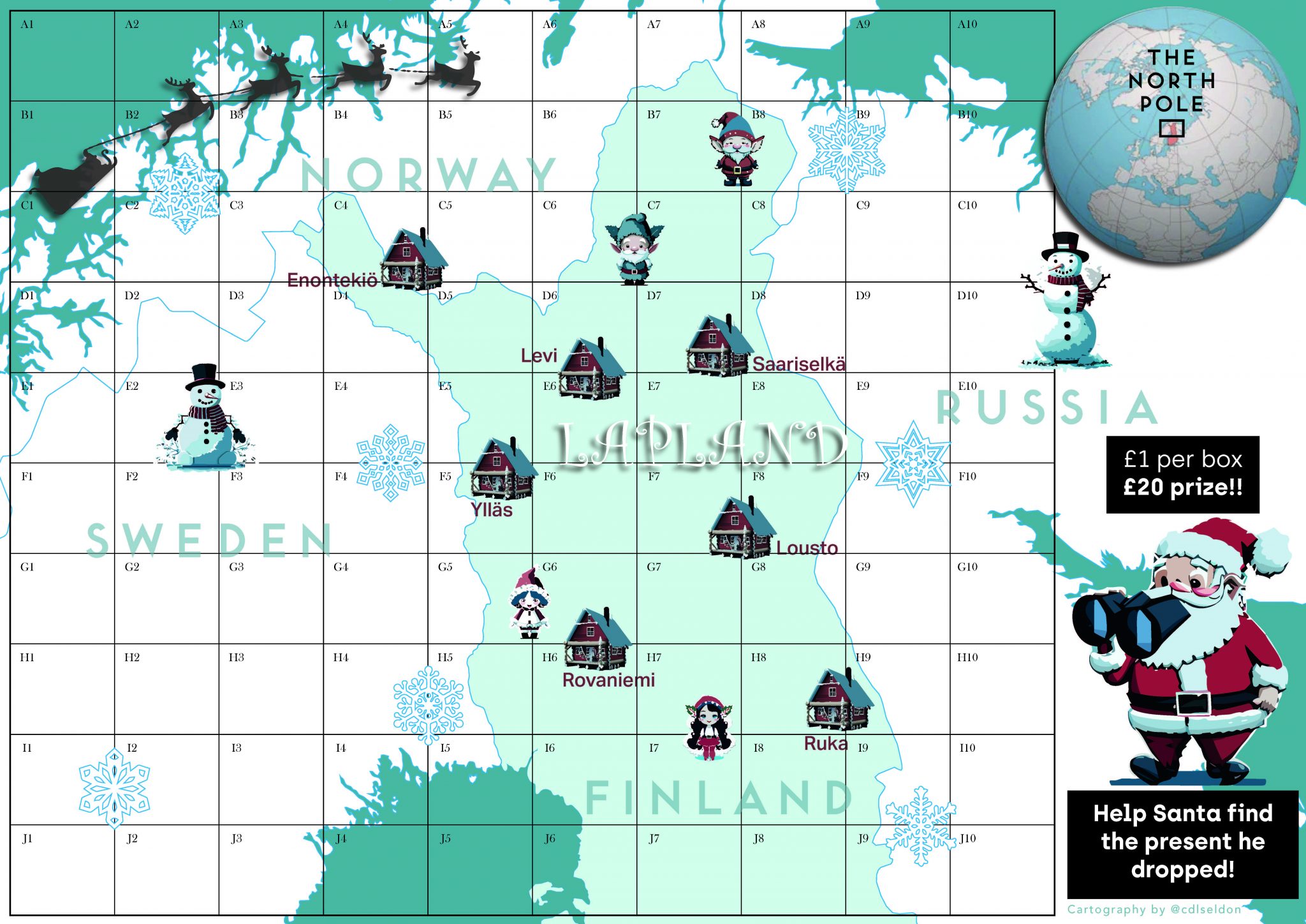 Lapland charity map | Event Maps